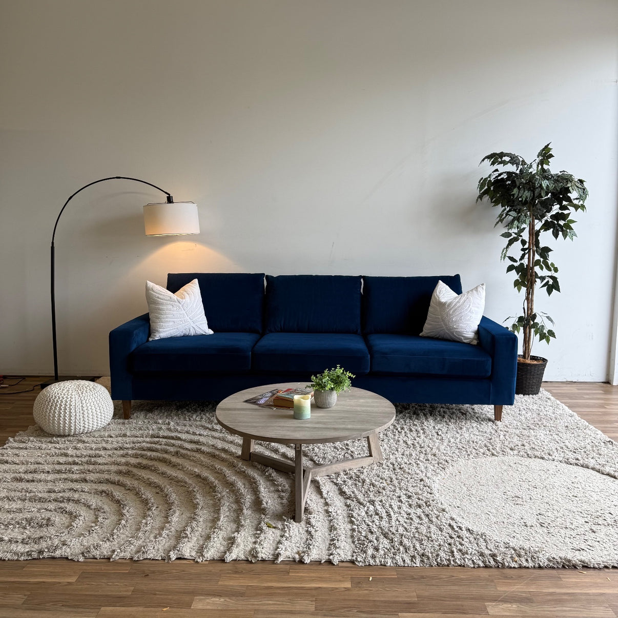 Interior Define Sloan Sofa in Blue Performance Velvet – Kindred Couches
